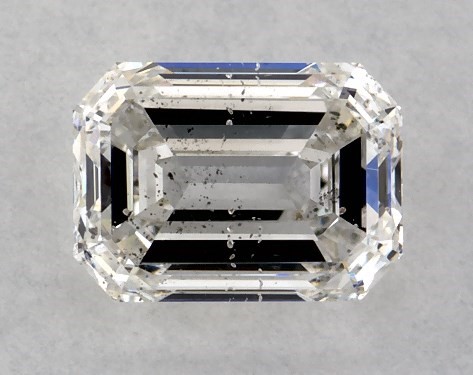 0.80 Carat H-SI2 Emerald Cut Diamond