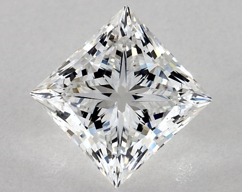 GIA 3.30 Carat F-VVS2 Ideal Cut Princess Lab-Grown Diamond