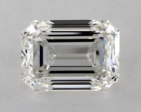 Lab-Created 3.00 Carat H-VS1 Emerald Cut Diamond