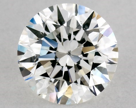 GIA 0.81 Carat H-SI1 Excellent Cut Round Diamond