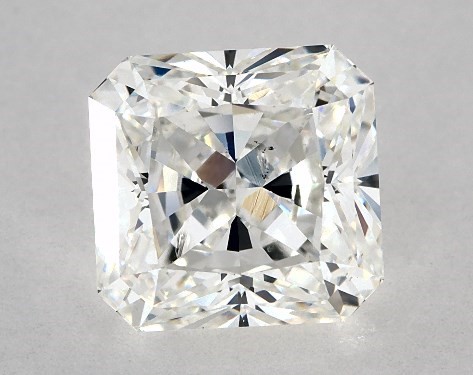 GIA 1.90 Carat G-SI1 Ideal Cut Square Radiant Diamond