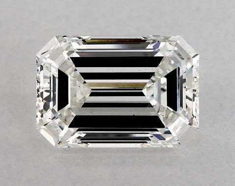 GIA 6.07 Carat F-VS2 Very Good Cut Emerald Lab-Grown Diamond