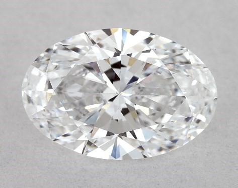 Lab-Created 1.00 Carat D-VVS2 Oval Cut Diamond