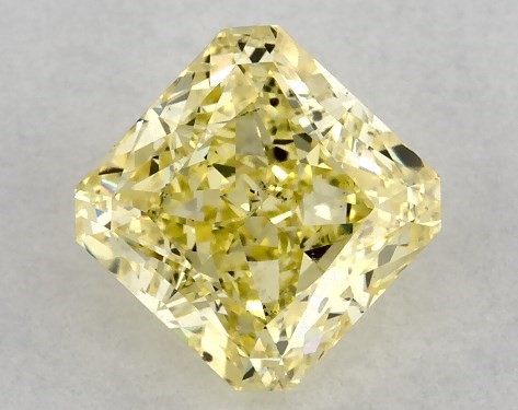 1.21 Carat Fancy Intense Yellow-SI2 Square Radiant Cut Diamond