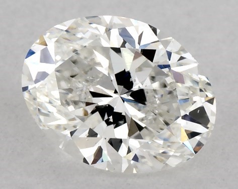 0.50 Carat F-SI1 Oval Cut Diamond