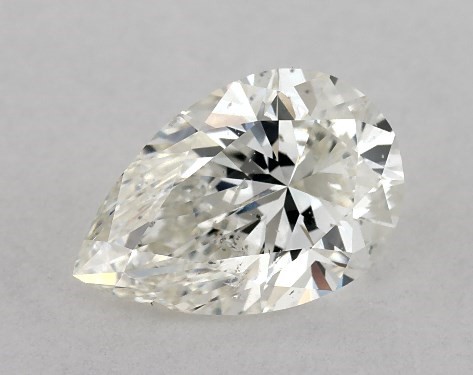 GIA 1.00 Carat J-SI2 Good Cut Pear Diamond