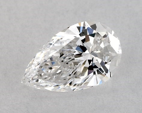 0.35 Carat D-VS1 Pear Shaped Diamond