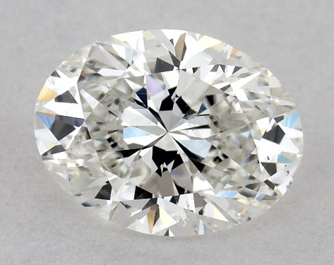 0.80 Carat G-SI1 Oval Cut Diamond