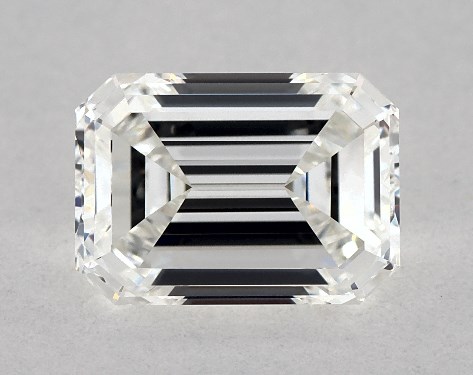 GIA 0.84 Carat H-IF Good Cut Emerald Diamond