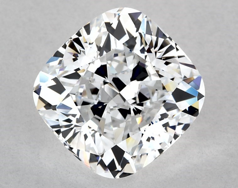 GIA 4.24 Carat D-VVS2 Ideal Cut Cushion Modified Lab-Grown Diamond