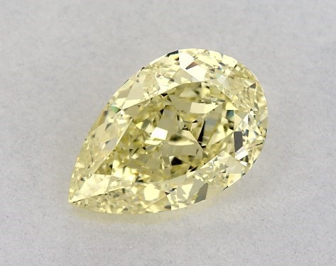 GIA 1.40 Carat Fancy Yellow-VVS1 Pear Shaped Diamond