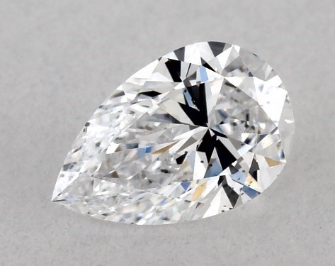 0.32 Carat D-SI2 Pear Shaped Diamond