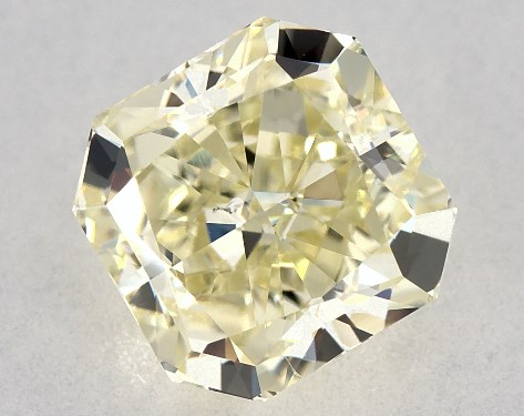 GIA 1.15 Carat Fancy Yellow-SI2 Square Radiant Cut Diamond
