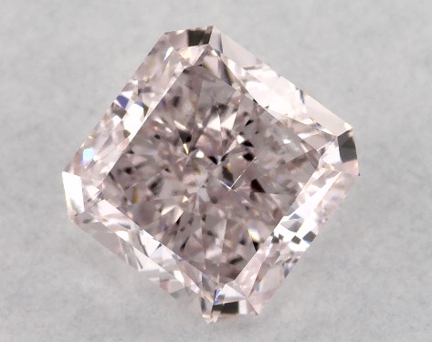 GIA 1.06 Carat Fancy Light Pink-SI2 Square Radiant Cut Diamond