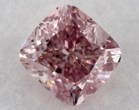 GIA 0.24 Carat Fancy Pink-SI1 Cushion Modified Cut Diamond