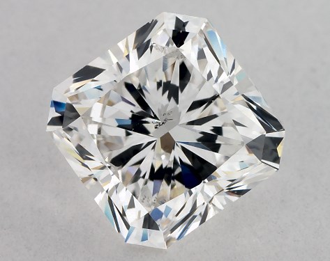 GIA 1.80 Carat G-SI2 Ideal Cut Square Radiant Diamond