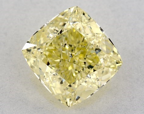 GIA 1.10 Carat Fancy Light Yellow-VVS2 Cushion Modified Cut Diamond