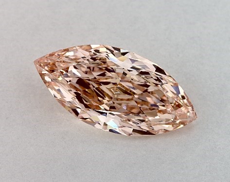 IGI 3.75 Carat Fancy Intense Brownish Pink-VS1 Marquise Cut Lab-Grown ...
