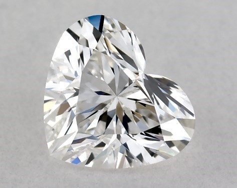 GIA 0.53 Carat F-VS1 Ideal Cut Heart Diamond