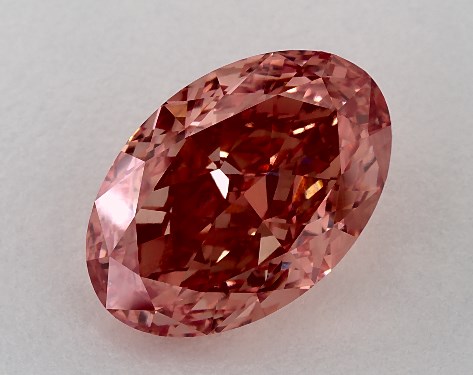 IGI 7.04 Carat Fancy Vivid Pink-VS1 Oval Cut Lab-Grown Diamond