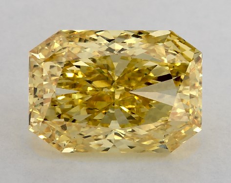 IGI 5.51 Carat Fancy Vivid Yellow-VS2 Radiant Cut Lab-Grown Diamond
