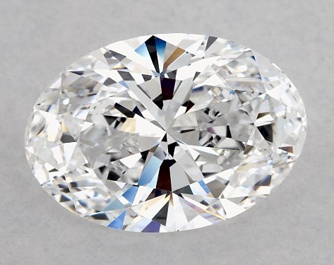 GIA 2.84 Carat D-VVS1 Ideal Cut Oval Lab-Grown Diamond