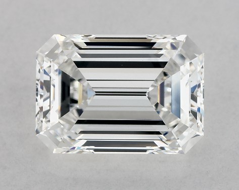 GIA 3.06 Carat E-VS1 Very Good Cut Emerald Lab-Grown Diamond