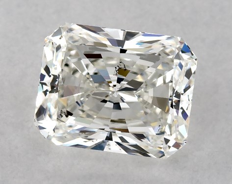 GIA 1.00 Carat H-SI1 Ideal Cut Radiant Diamond