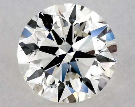 GIA 0.53 Carat J-SI1 Excellent Cut Round Diamond