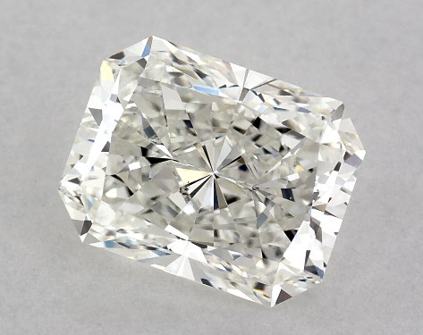 GIA 1.70 Carat H-SI1 Ideal Cut Radiant Diamond
