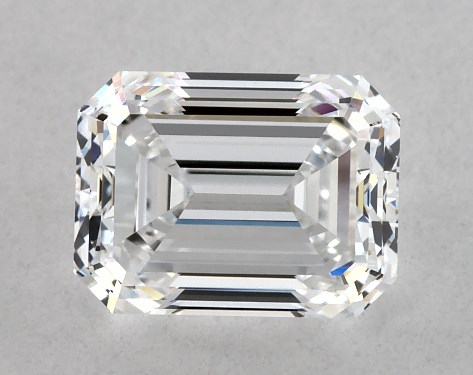 GIA 1.00 Carat D-VVS2 Very Good Cut Emerald Diamond
