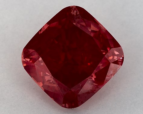 IGI 7.50 Carat Fancy Vivid Red-VS2 Cushion Cut Lab-Grown Diamond