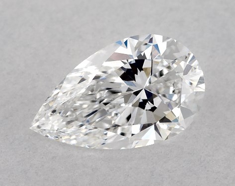 GIA 0.74 Carat D-VVS2 Very Good Cut Pear Lab-Grown Diamond