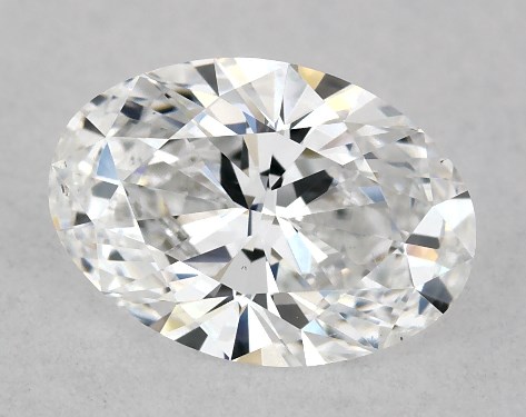 GIA 0.81 Carat D-SI1 Ideal Cut Oval Diamond