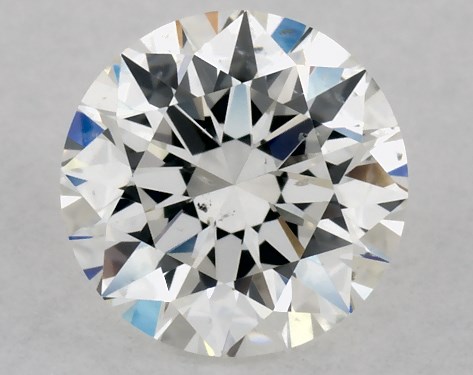 GIA 0.53 Carat H-SI1 Excellent Cut Round Diamond