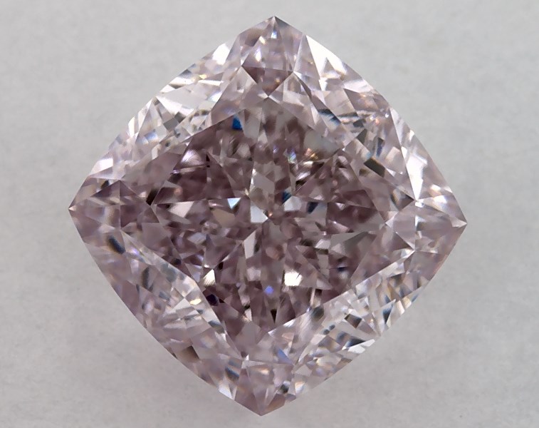 GIA 2.02 Carat Fancy Pinkish Purple-VS1 Cushion Modified Cut Diamond