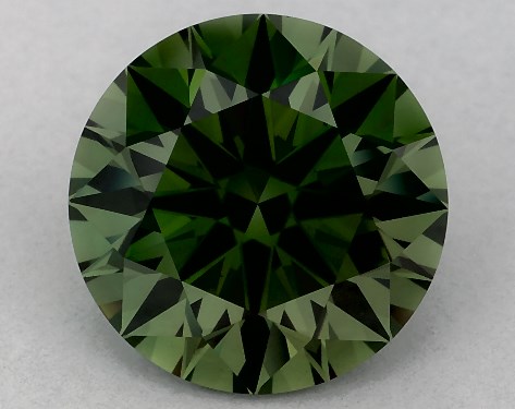 IGI 2.70 Carat Fancy Vivid Green-VS1 Round Cut Lab-Grown Diamond
