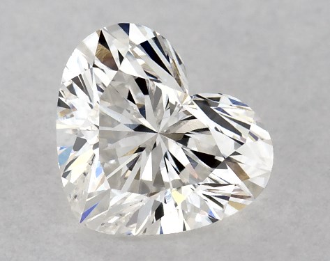 GIA 0.53 Carat F-SI1 Ideal Cut Heart Diamond