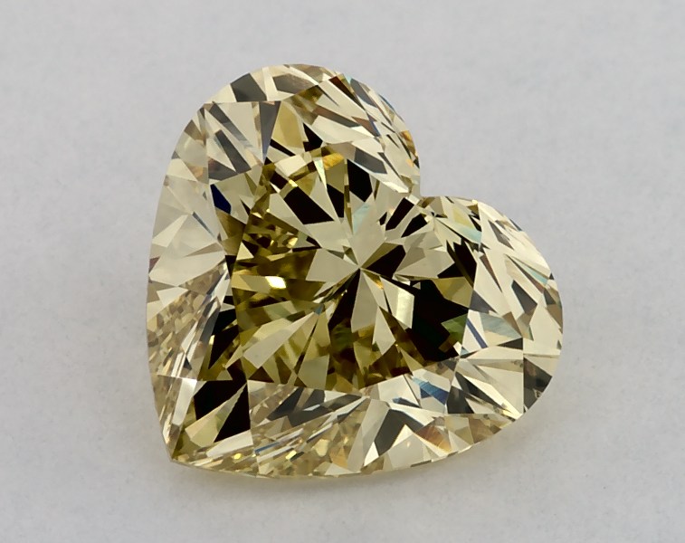 IGI 3.08 Carat Fancy Intense Yellow-VS1 Heart Shaped Lab-Grown Diamond