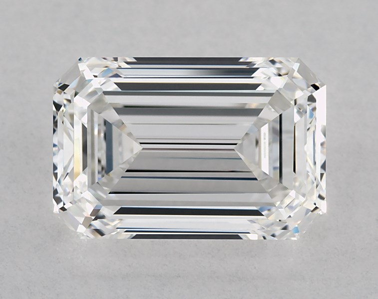 GIA 2.53 Carat E-FL Very Good Cut Emerald Diamond