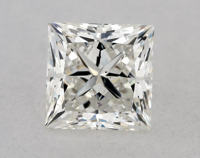 GIA 0.61 Carat I-VS2 Ideal Cut Princess Diamond