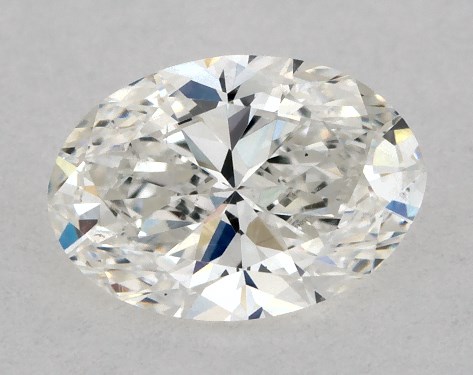 GIA 0.53 Carat H-SI2 Very Good Cut Oval Diamond