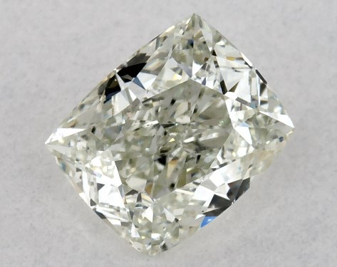 GIA 1.01 Carat Fancy Light Yellowish Green-SI1 Cushion Modified Cut Diamond