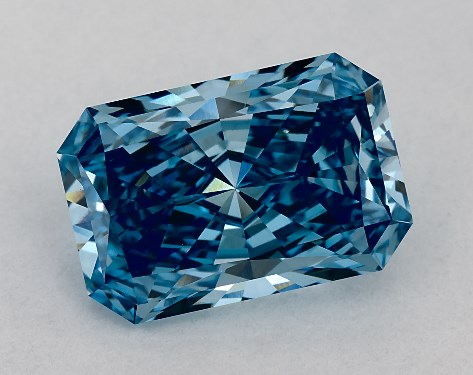 IGI 4.00 Carat Fancy Vivid Blue-VVS2 Radiant Cut Lab-Grown Diamond