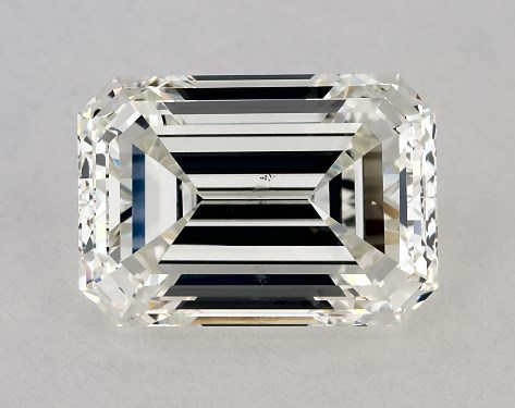 IGI 4.03 Carat H-VS2 Very Good Cut Emerald Diamond
